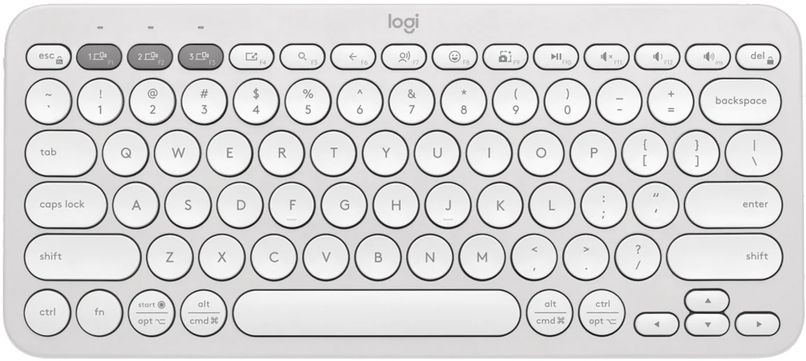 Bluetooth klaviatuur Logitech Pebble Keys 2 K380s SWE, valge - Klick