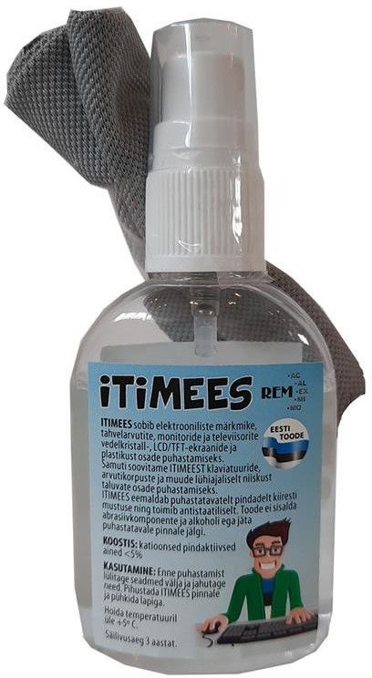 Ekraanipuhastusvahend Rem Itimees 60ml + lapp - Klick