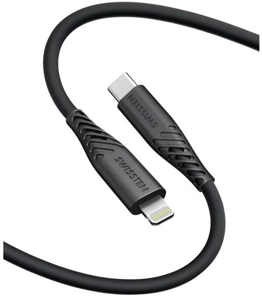 USB kaabel Swissten USB-C - Lightning 30W 0,4m - Klick e-pood