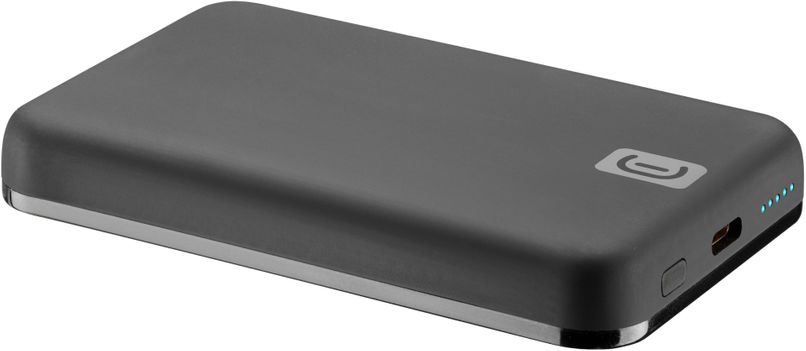 Akupank Cellular Line 5000mAh Magsafe, must - Klick e-pood