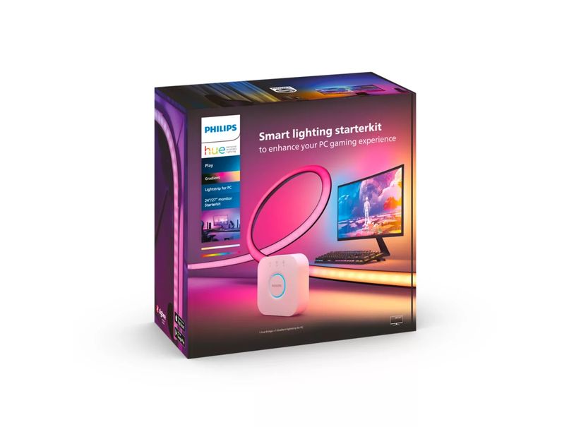 LED-riba Philips Hue Gradient PC Lightstrip 24-27" Starter kit - Klick ...