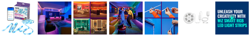 LED-riba WiZ Smart WiFi RGB LED strip, 10m - Klick e-pood LED-riba WiZ Smart WiFi RGB LED strip, 10m - Klick e-pood