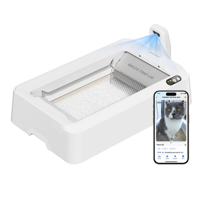 PETKIT Purobot Crystal Duo – kaameraga kassi liivakast - Klick