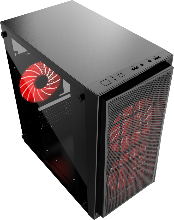 Arvutikorpus GEMBIRD CCC-FORNAX-950R PC case 3 fans - Klick