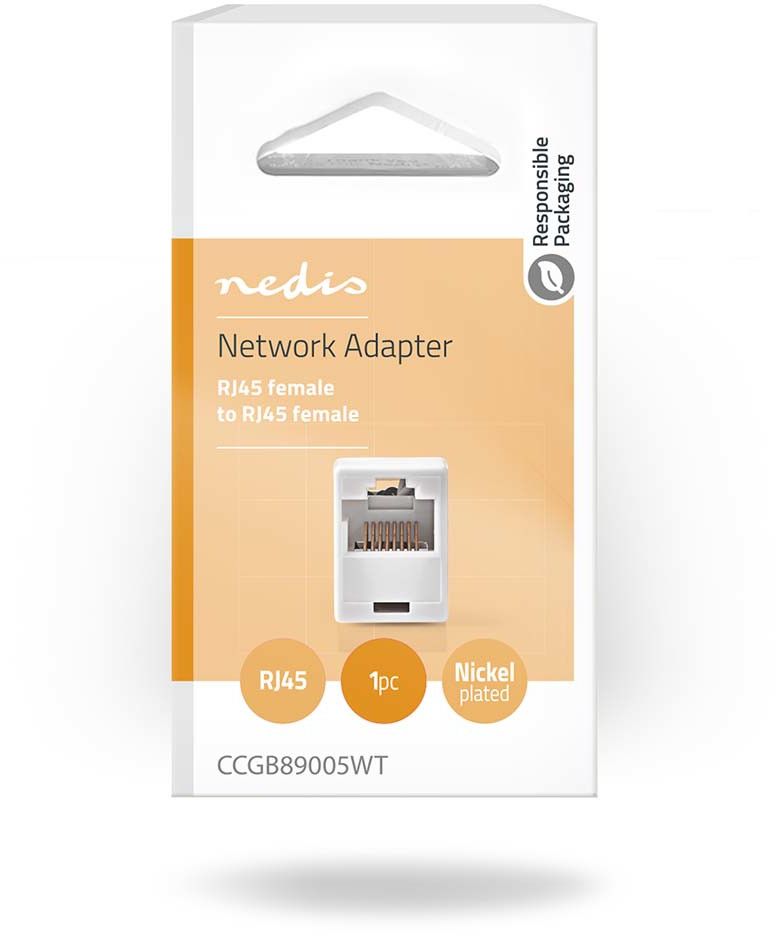 Adapter Nedis RJ45 (F) - RJ45 (F) - Klick