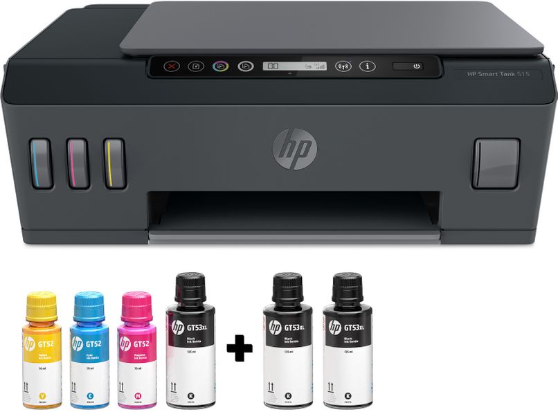 Tindiprinter HP Smart Tank 515 MFP Wifi, must, Instant Ink - Klick e-pood