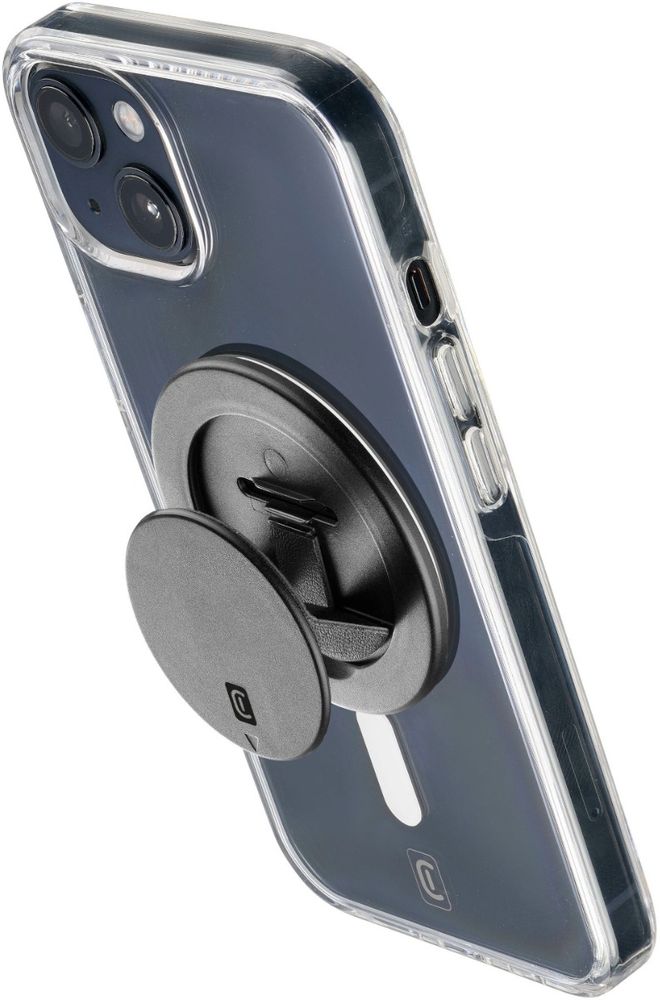 Hoidja Cellular Line Ring Stand Mag, ringiga, MagSafe, must - Klick e-pood
