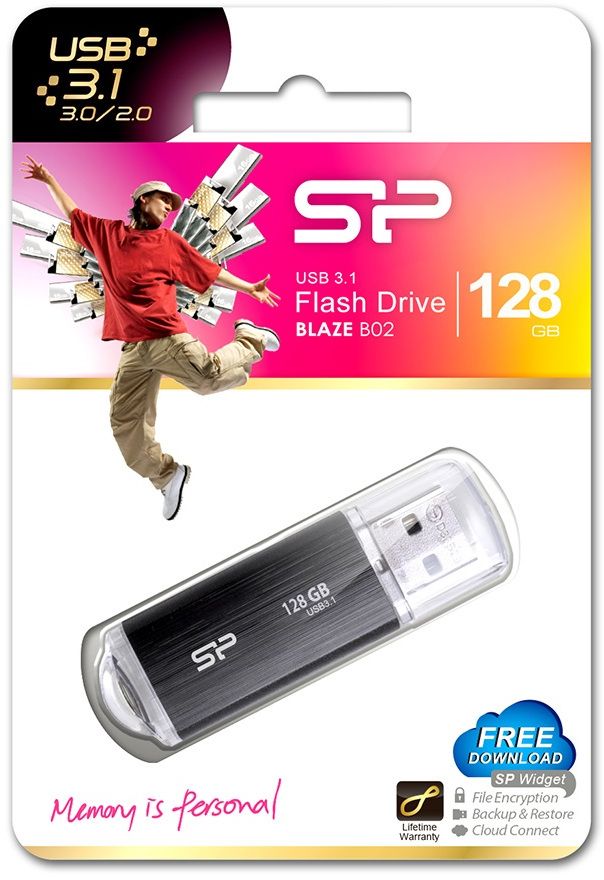 Mälupulk Silicon Power USB Blaze B02 128GB - Klick e-pood
