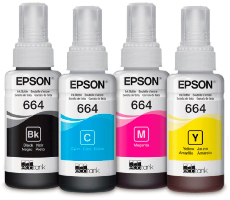 Tint Epson 664 EcoTank 4-värvi komplekt - Klick